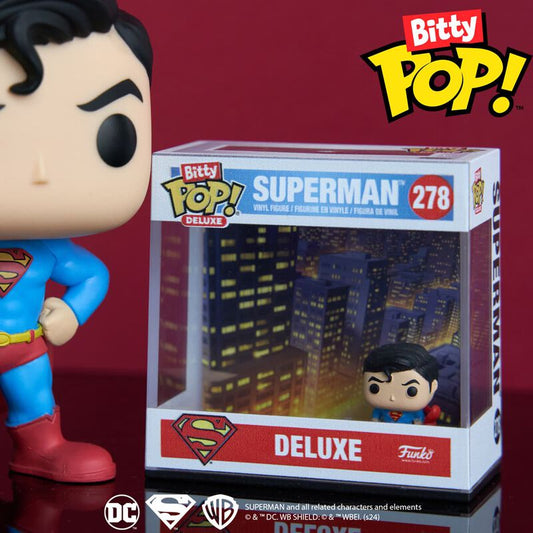 Bitty Pop! Deluxe Superman (Cityscape) – Gato Samurai
